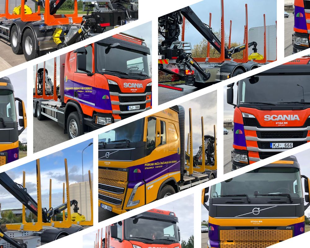 SIA "Stiga RM Transports" realizē lielāko autoparka atjaunošanu meža ...